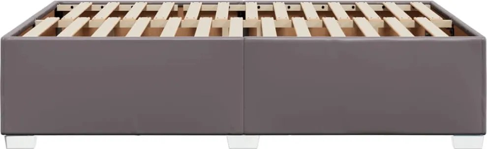 Rám postele šedý 120 x 200 cm umělá kůže 3284554