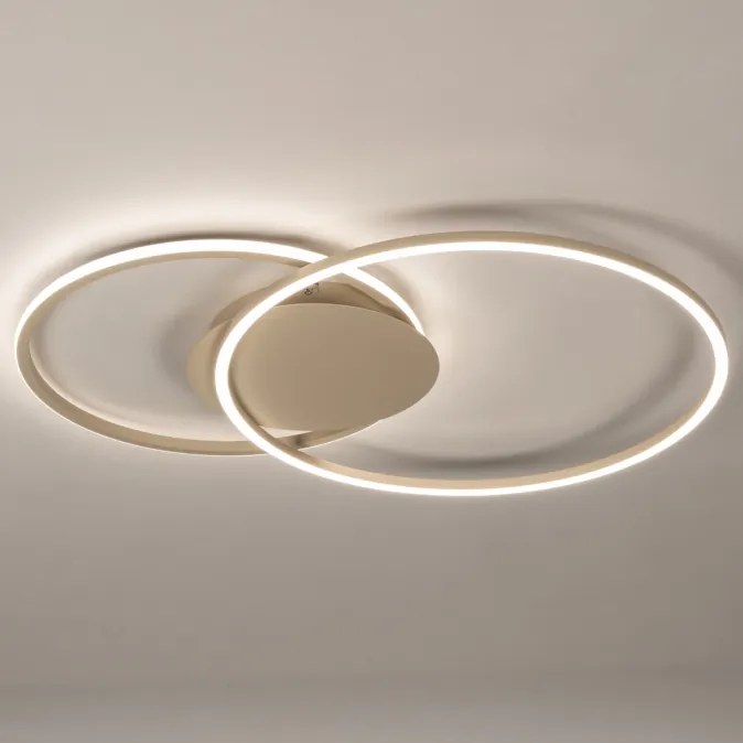 Stropní stmívatelné LED svítidlo Omega 750 Taupe Big