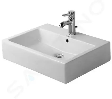 DURAVIT - Vero Umyvadlo na desku, 500x470 mm, s přepadem, s otvorem pro baterii, bílá (0452500000)