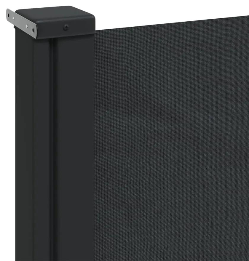 Zatahovací boční markýza černá 140 x 600 cm,  4004504