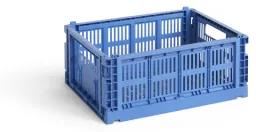 Úložný box Crate Recycled Electric Blue M HAY