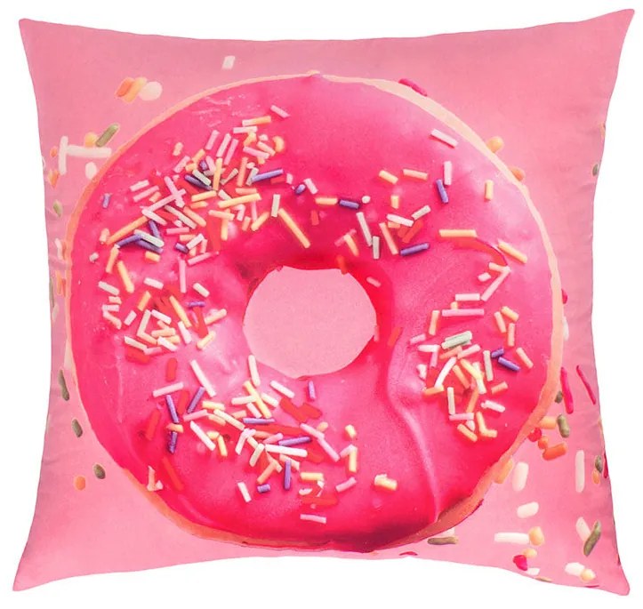 Škodák Dekorační povlak na polštář vzor 084 Růžový donut - 45x45cm