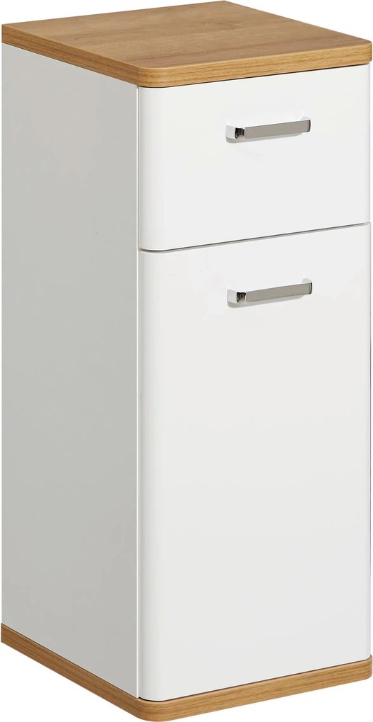 XXXLutz SPODNÍ SKŘÍŇKA, bílá, bílá, barvy dubu, 30/72/33 cm Xora - Koupelnové série - 001977027604