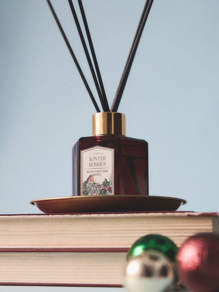 Sinsay - Vánoční aroma difuzér s tyčinkami Winter Berries - světle fialová
