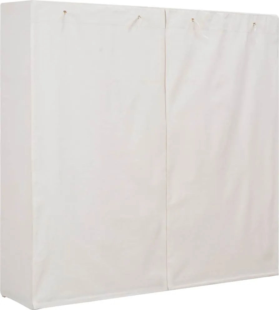 Šatní skříň bílá 173 x 40 x 170 cm textil 248198