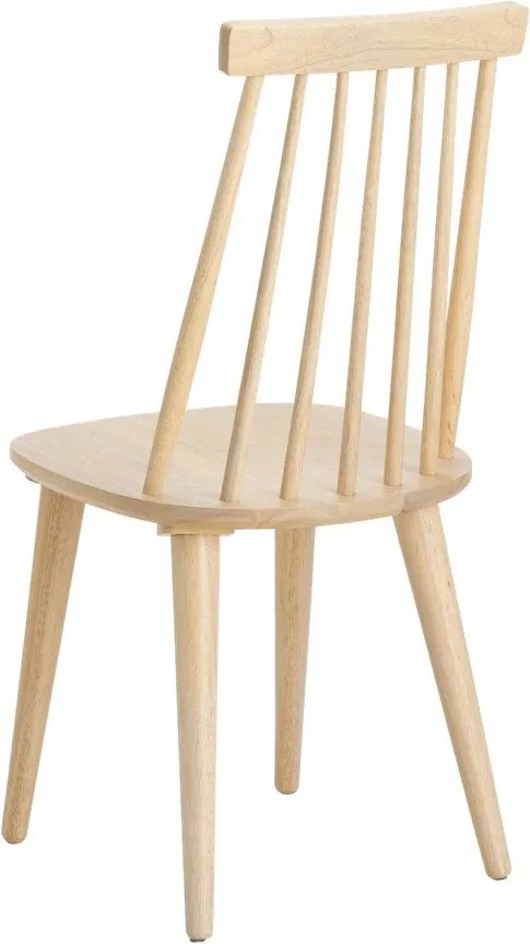 Barové židle v sadě 2 ks z kaučukového dřeva ve světle přírodní barvě (výška sedáku 45 cm) Jolina – Ellos Home
