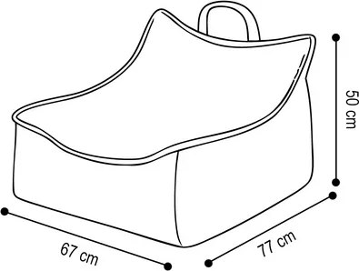 Křeslo čtvercové manšestr zelená