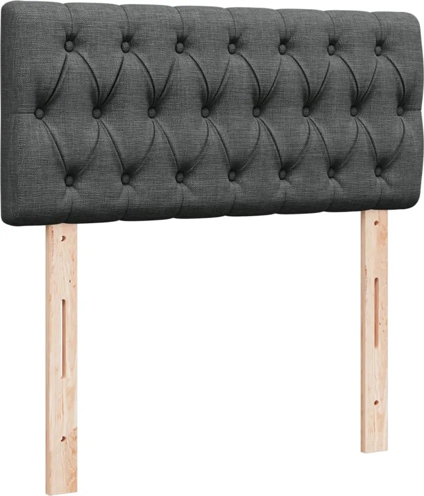 Box spring postel s matrací tmavě šedá 80 x 200 cm textil 3285723