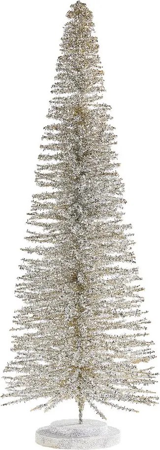 X-MAS Dekorační jedle třpytivá 60 cm - stříbrná