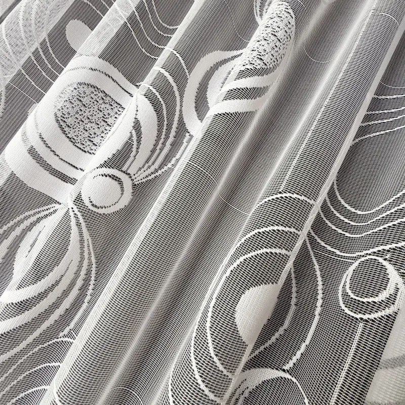 Vitrážová žakárová záclona 7463 - výška 90 cm , metráž