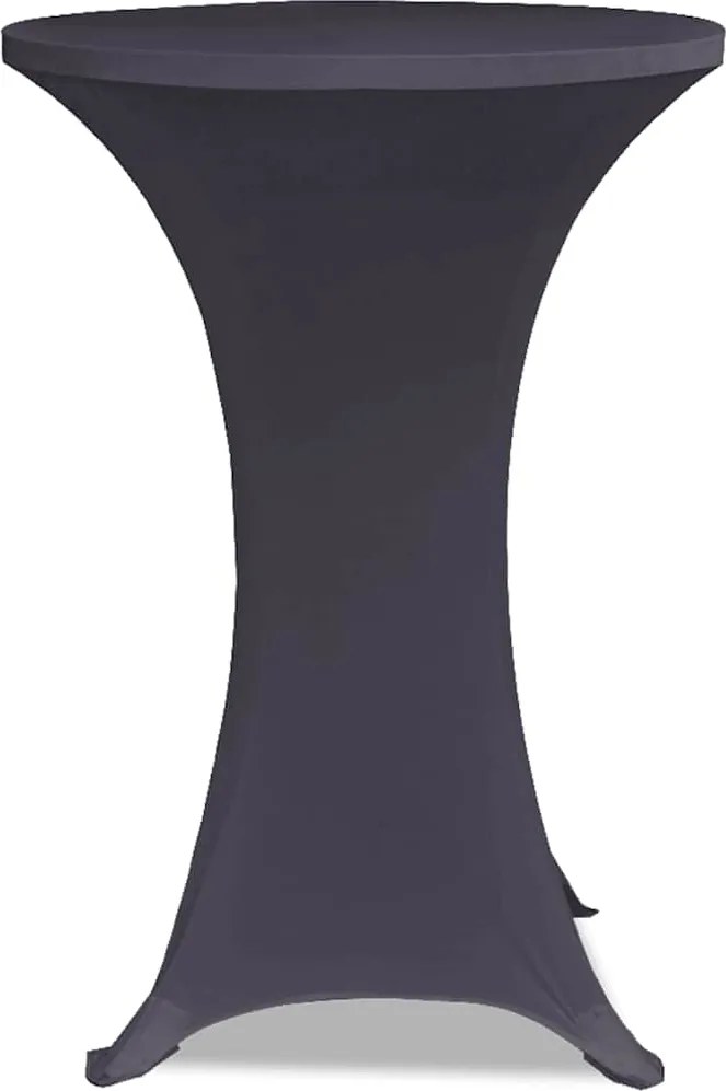 Strečový návlek na stůl 2 ks 60 cm antracitový 131428
