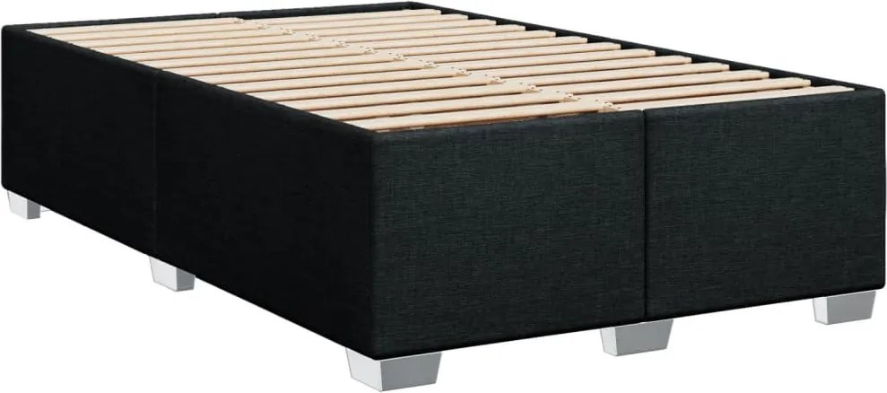 Box spring postel s matrací černá 120x190 cm textil 3290443