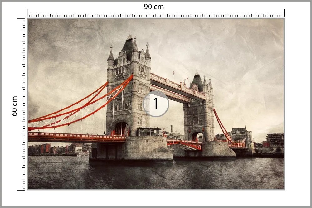 Fototapeta Tower Bridge Omyvatelný vlies 135x90