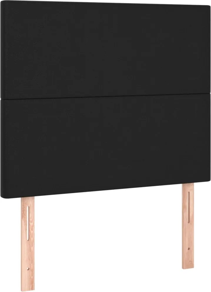 Box spring postel s matrací černá 80 x 200 cm umělá kůže 3137509