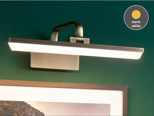 Paulmann 95569 - LED/9,5W Obrazové svítidlo RENAN 230V 40 cm mosaz