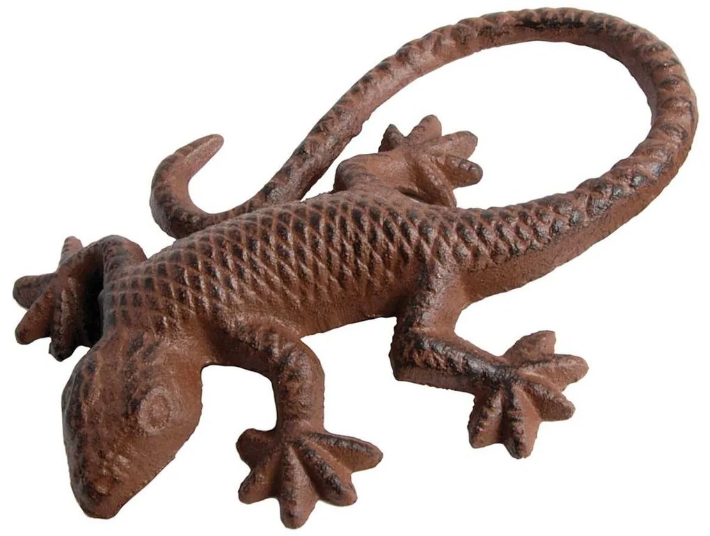 Zahradní litinová figurka Liza, 15,5 cm, hnědá