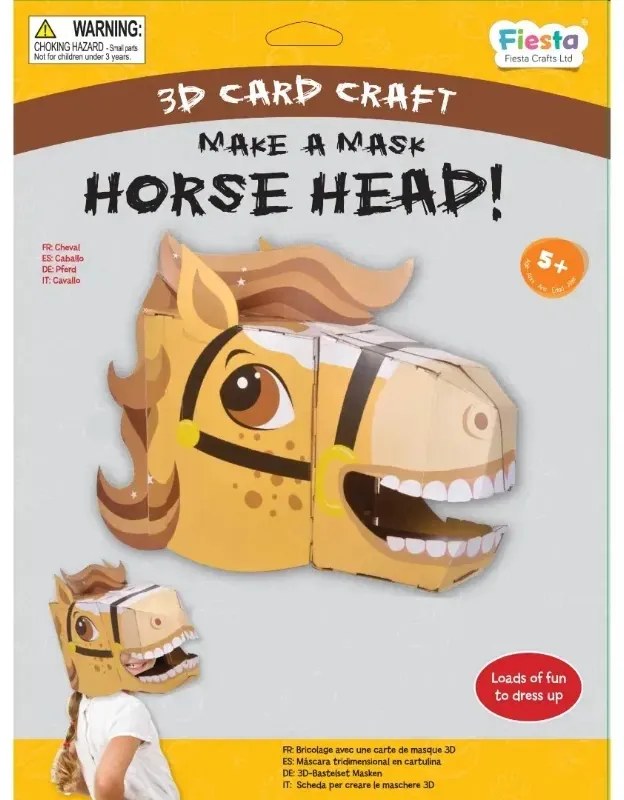 Fiesta Crafts Kreativní sada 3D maska Kůň