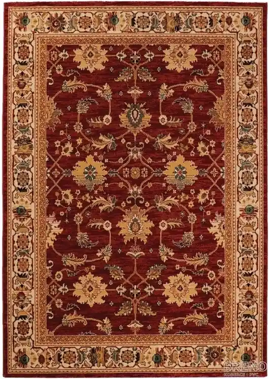 Klasický vlněný kusový koberec Prague 482/IB2R | červená Typ: 160x235 cm |  Biano
