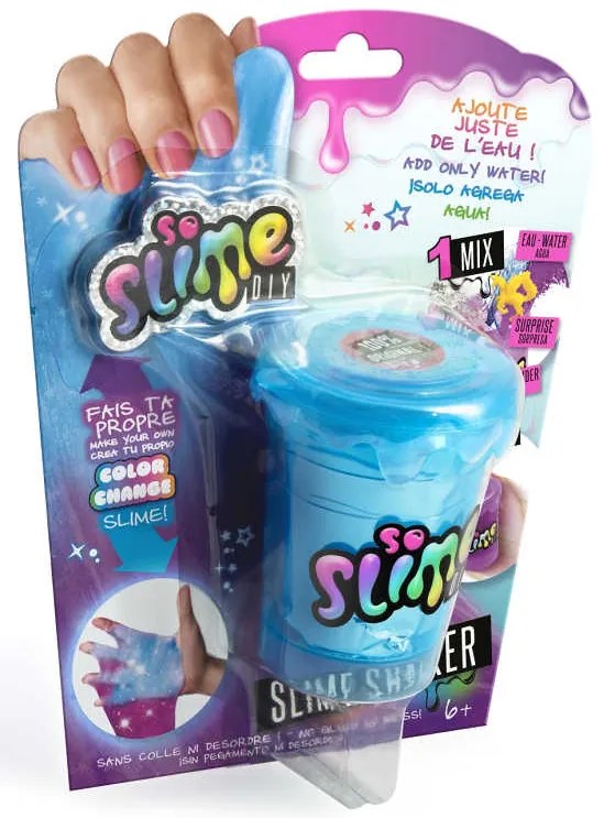 EP line Slime výroba slizu pro holky kreativní set shaker s glitry a figurkou mění barvu ep03905