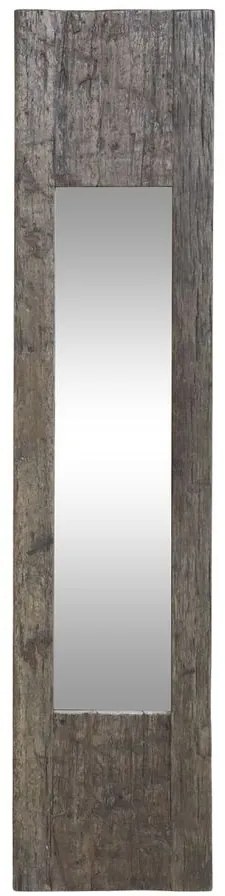 Antik nástěnné zrcadlo z recyklovaného dřeva Grimaud L - 26*3*122 cm