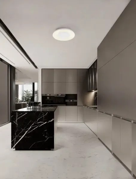 LED stmívatelné bílé designové stropní svítidlo Epos