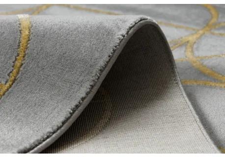 koberec EMERALD výhradní 1010 glamour, stylový kruhovýy šedá / zlato velikost 200x290 cm | krásné koberce cz