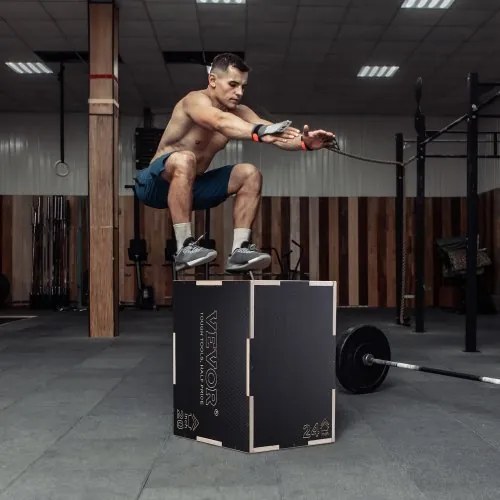 3v1 Plyometrický Jump Box, 61 / 50,8 / 40,6 cm
