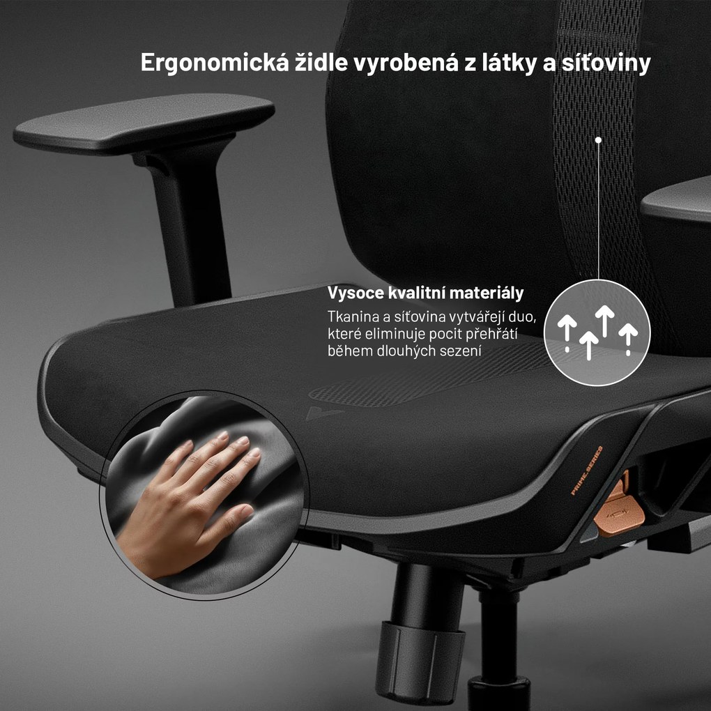 Ergonomická kancelářská židle černá: Diablo V-Flash Ultra Black
