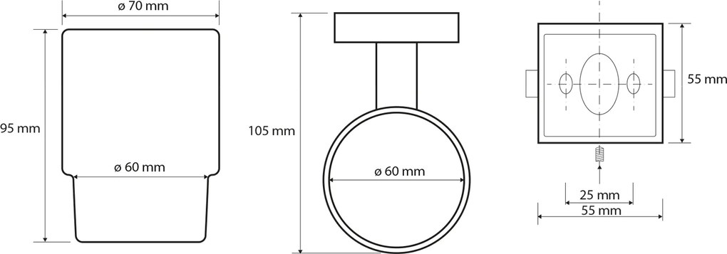 Sapho, X-SQUARE pohár, chrom, XQ903