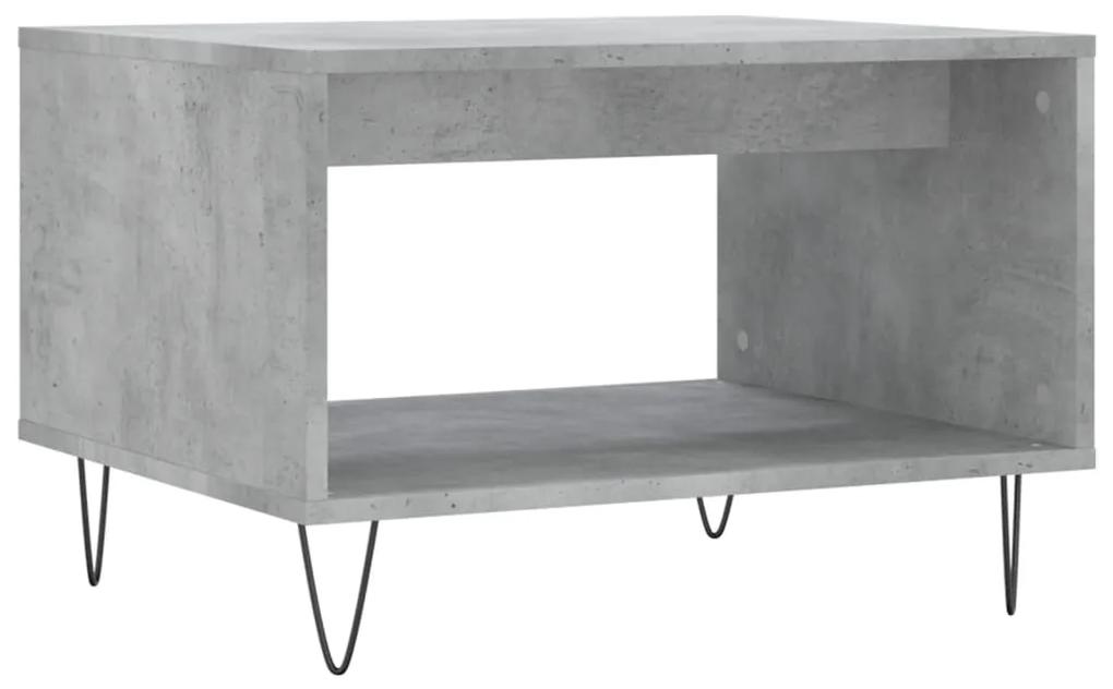 Konferenční stolek betonově šedý 60x50x40 cm kompozitní dřevo - Default Title