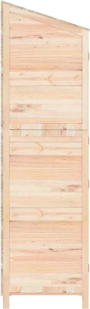 Zahradní kůlna 102 x 52 x 174,5 cm masivní jedlové dřevo 152190