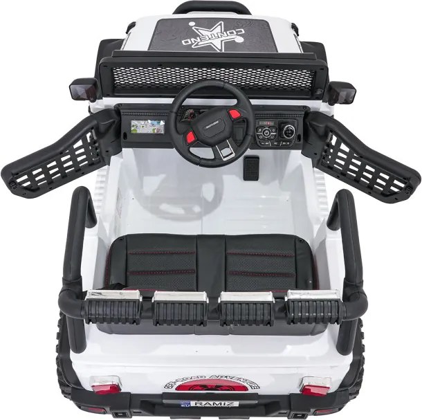 Elektrické autíčko Jeep BEAST 4x4 bílé