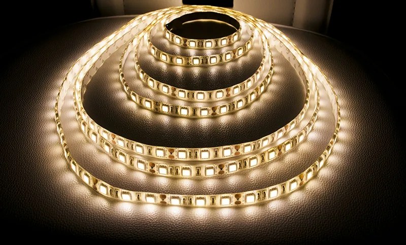 ECOLIGHT LED pásek - SMD 5050 - 5m - 60LED/m - 14,4W/m - IP20 - teplá bílá