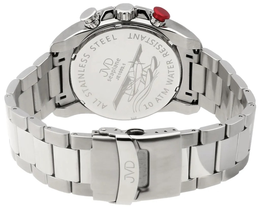 Pánské vodotěsné náramkové hodinky JVD JE1003.1 - chronograf 10ATM