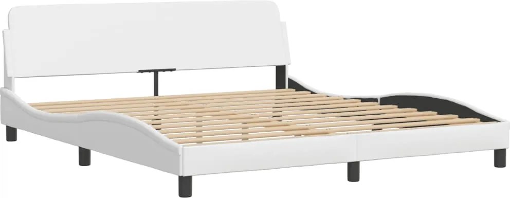 Postel s matrací Hvar bílá 180 x 200 cm umělá kůže 3208739