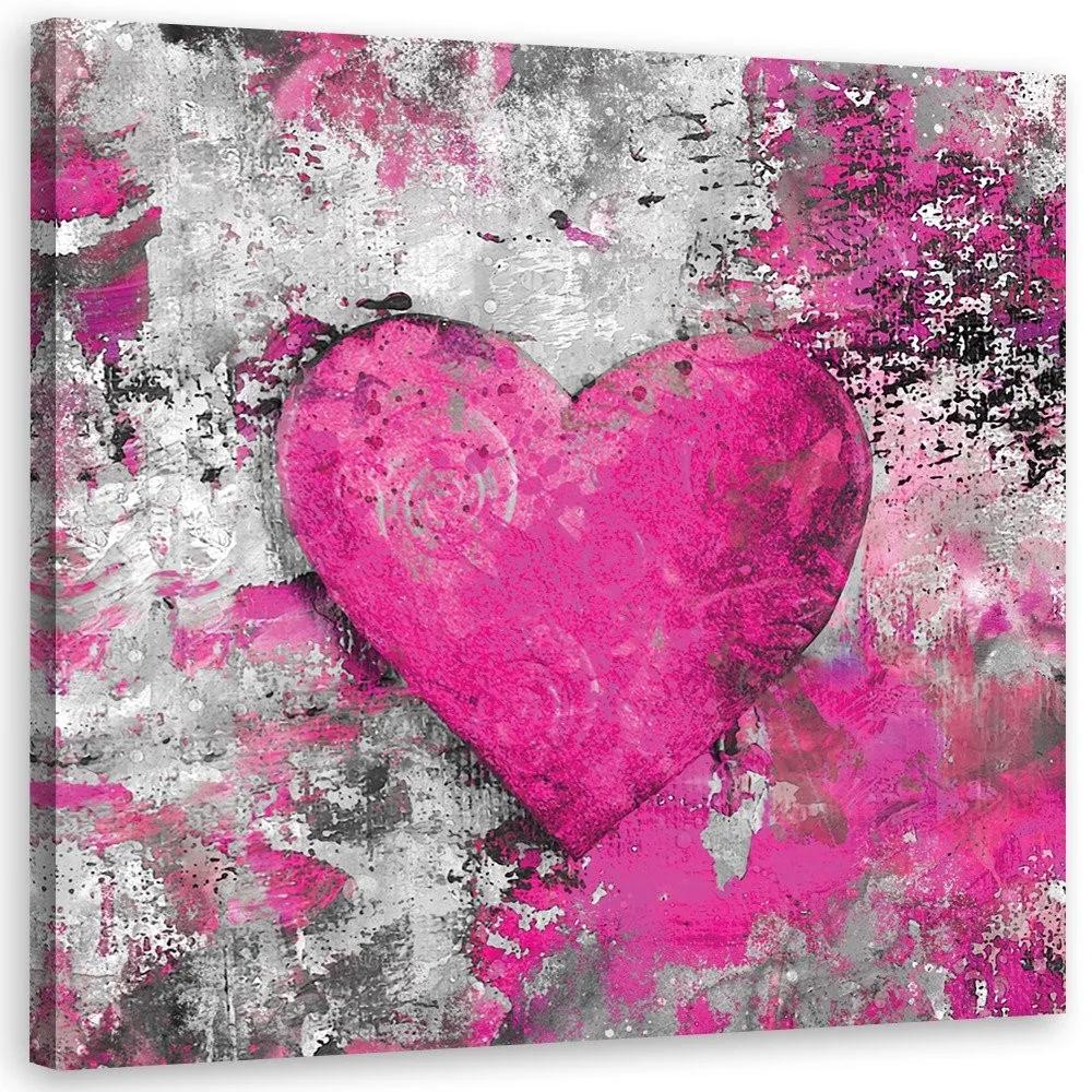 Gario Obraz na plátně Akvarelové srdce - Andrea Haase Rozměry: 30 x 30 cm