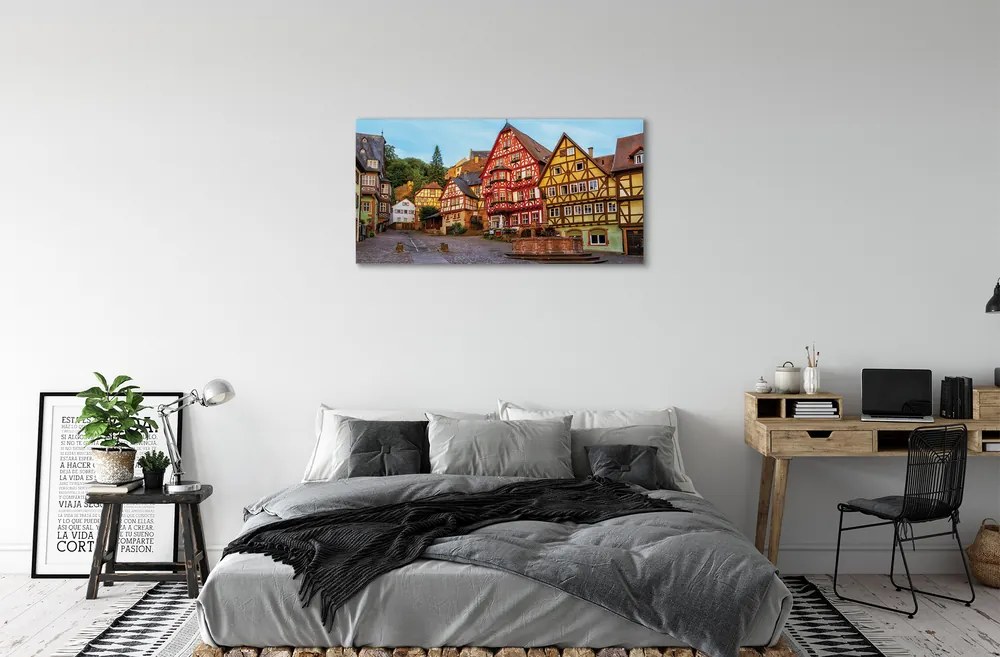 Obrazy na plátně Germany Staré Město Bavorsko 140x70 cm