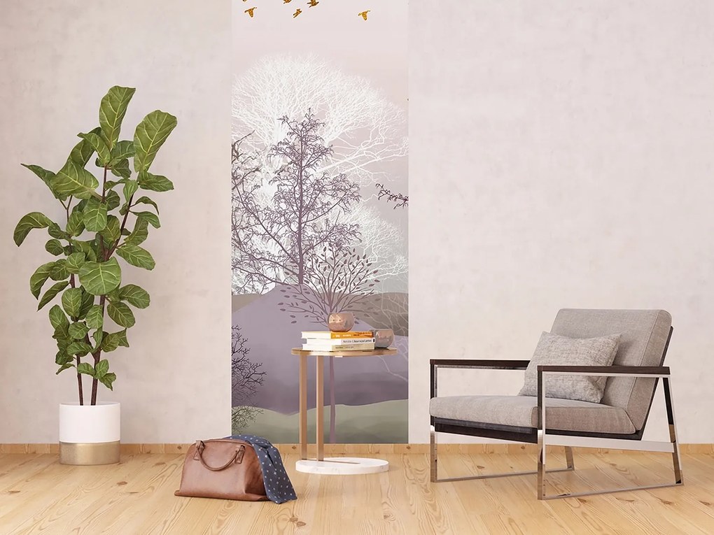 Vliesová fototapeta na zed' Ilustrovaná Krajina | 90 x 270 cm | DFTNVL3730