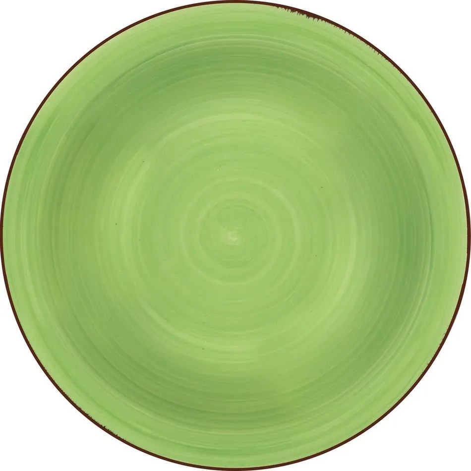 Lamart LT9097 keramický hluboký talíř Happy, pr. 21,5 cm, zelená