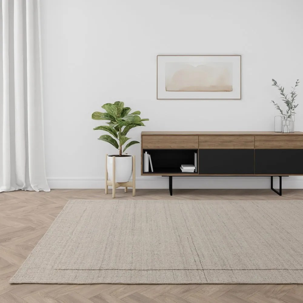 Krémový ručně tkaný vlněný koberec 200x300 cm Larson – Asiatic Carpets
