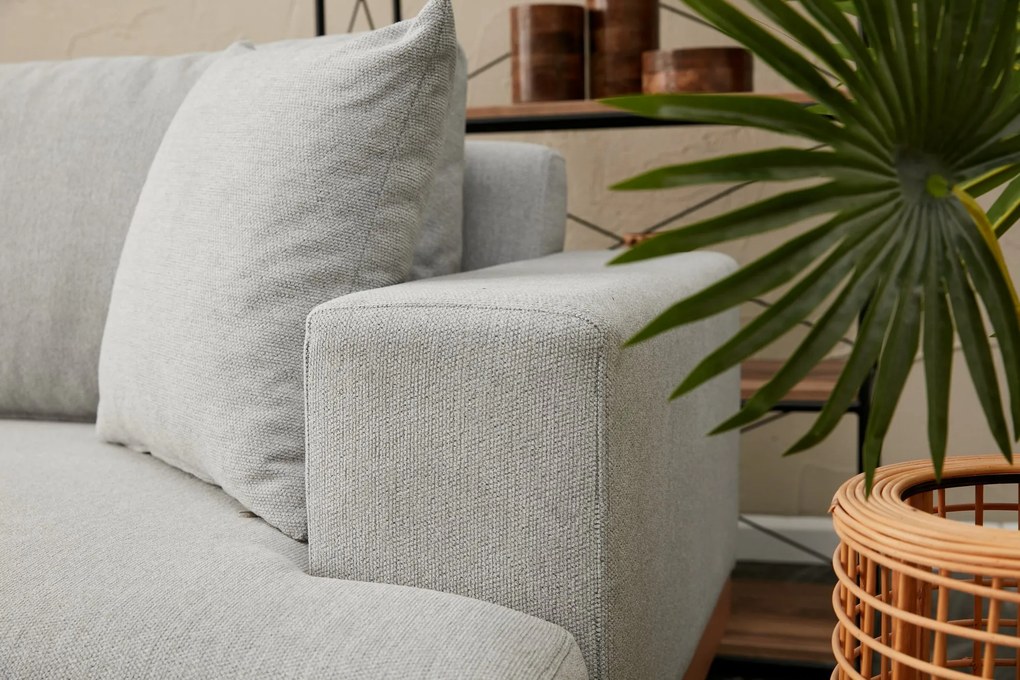 Hanah Home Třímístná pohovka LIVA šedá 227 cm 825BLC2820