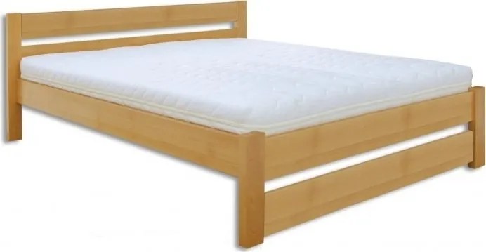 Casarredo - Komfort nábytek Masivní postel KL-190, 200x200 | barva: bez moření buk