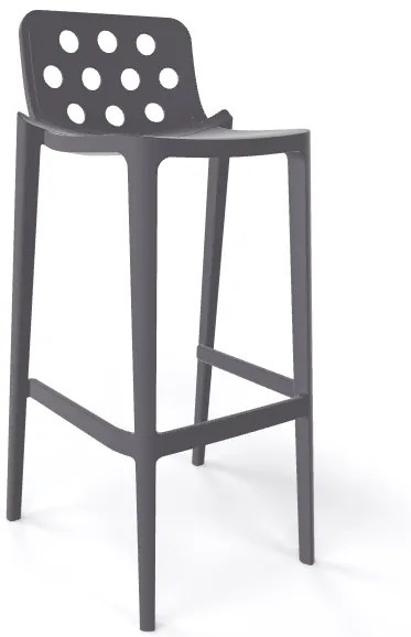 GABER - Barová židle ISIDORO 66 - nízká, tmavě šedá