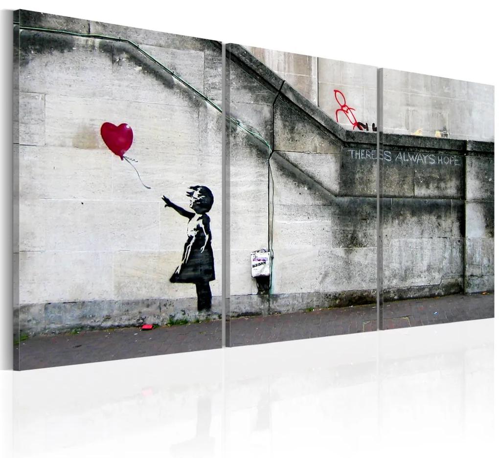 Obraz Vždy je naděje (Banksy) - triptych