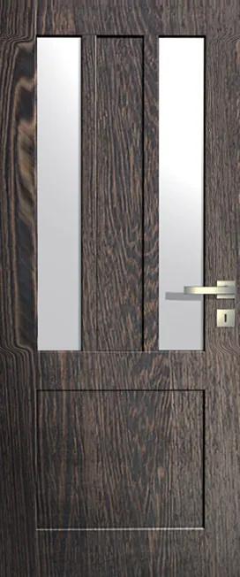 posuvné interiérové dveře do pouzdra LISBONA model 4 Průchozí rozměr: 70 x 197 cm, Orientace dveří: Levé dveře, Dekor: Dub rustikální