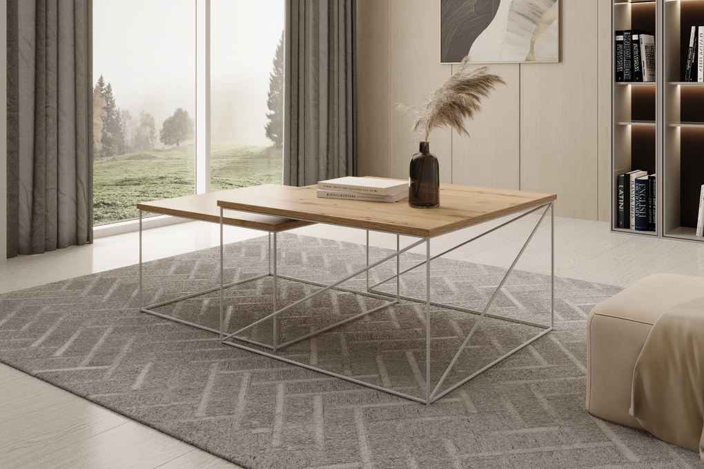 ADRK Furniture Konferenční stolek 2v1 Licco CT-LIC-W-A
