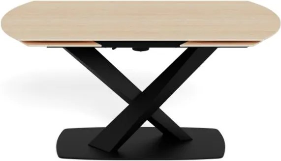 Rozkládací jídelní stůl Morella 160/240 cm béžový/černý