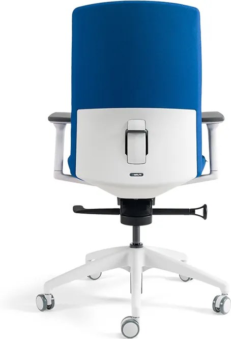 Kancelářská ergonomická židle BESTUHL J2 WHITE BP — více barev, bez podhlavníku Modrá 214