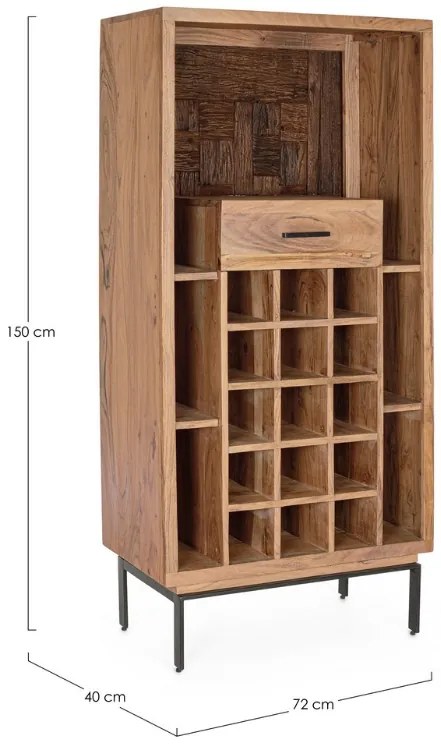 BIZZOTTO Dřevěný kabinet MANGAL 150x72 cm 0747422