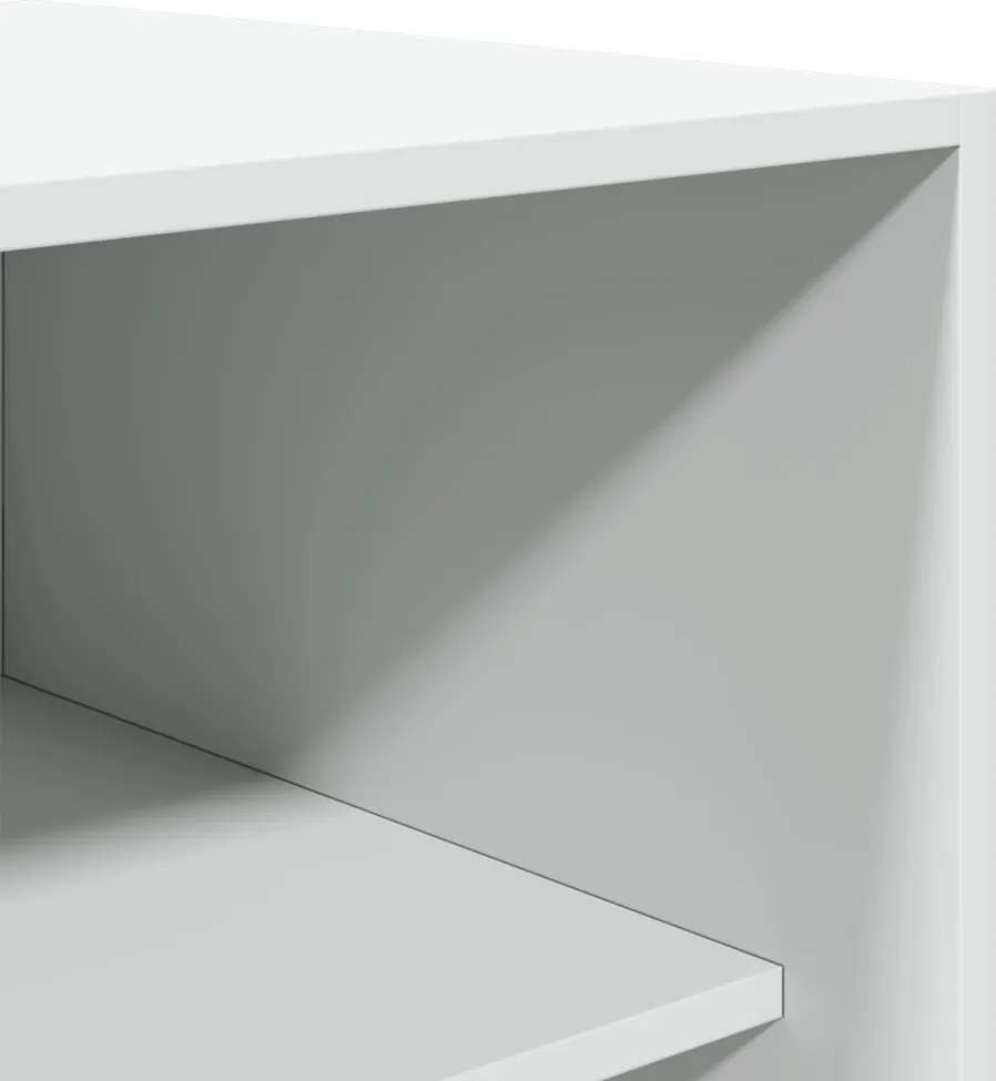 Šatní skříň bílá 80 x 50 x 200 cm kompozitní dřevo 3307792